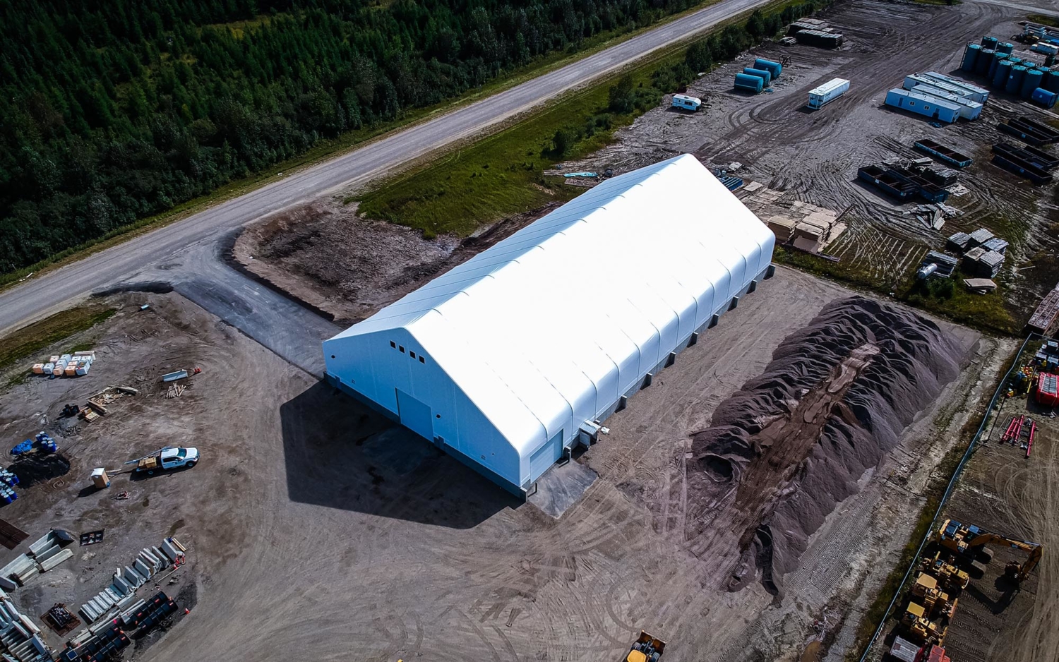 Heavy Duty Salt & Sand Storage Fabric Building USA & CANADA